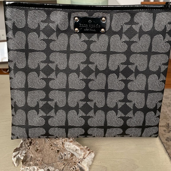 kate spade | Bags | Kate Spade Adrianne Black Pebbled Ace Of Spades ...